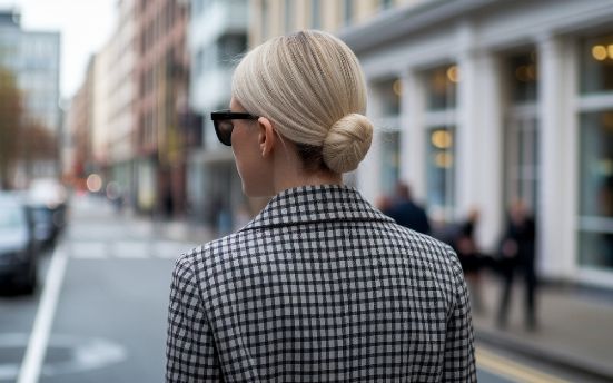 Sleek Middle Part Bun Tutorial for an Elegant Everyday Look - Sleek Bun